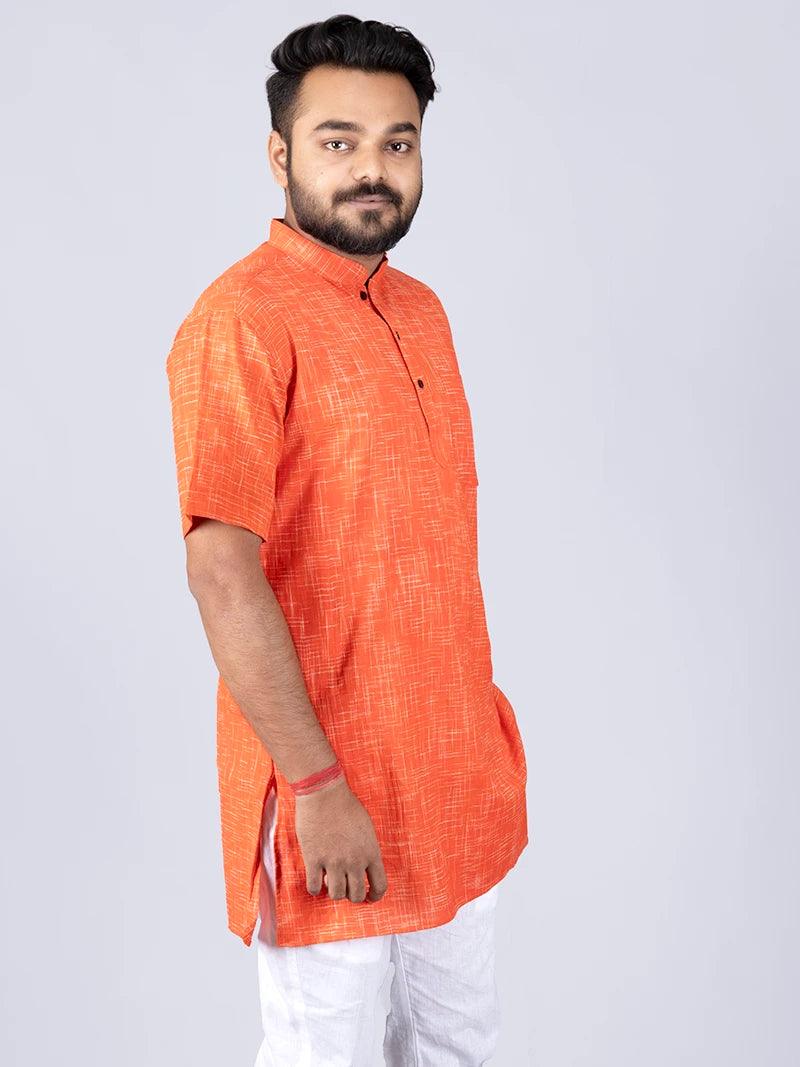 Half Sleeves Men Kurta Online at Weavers India – WeaversIndia