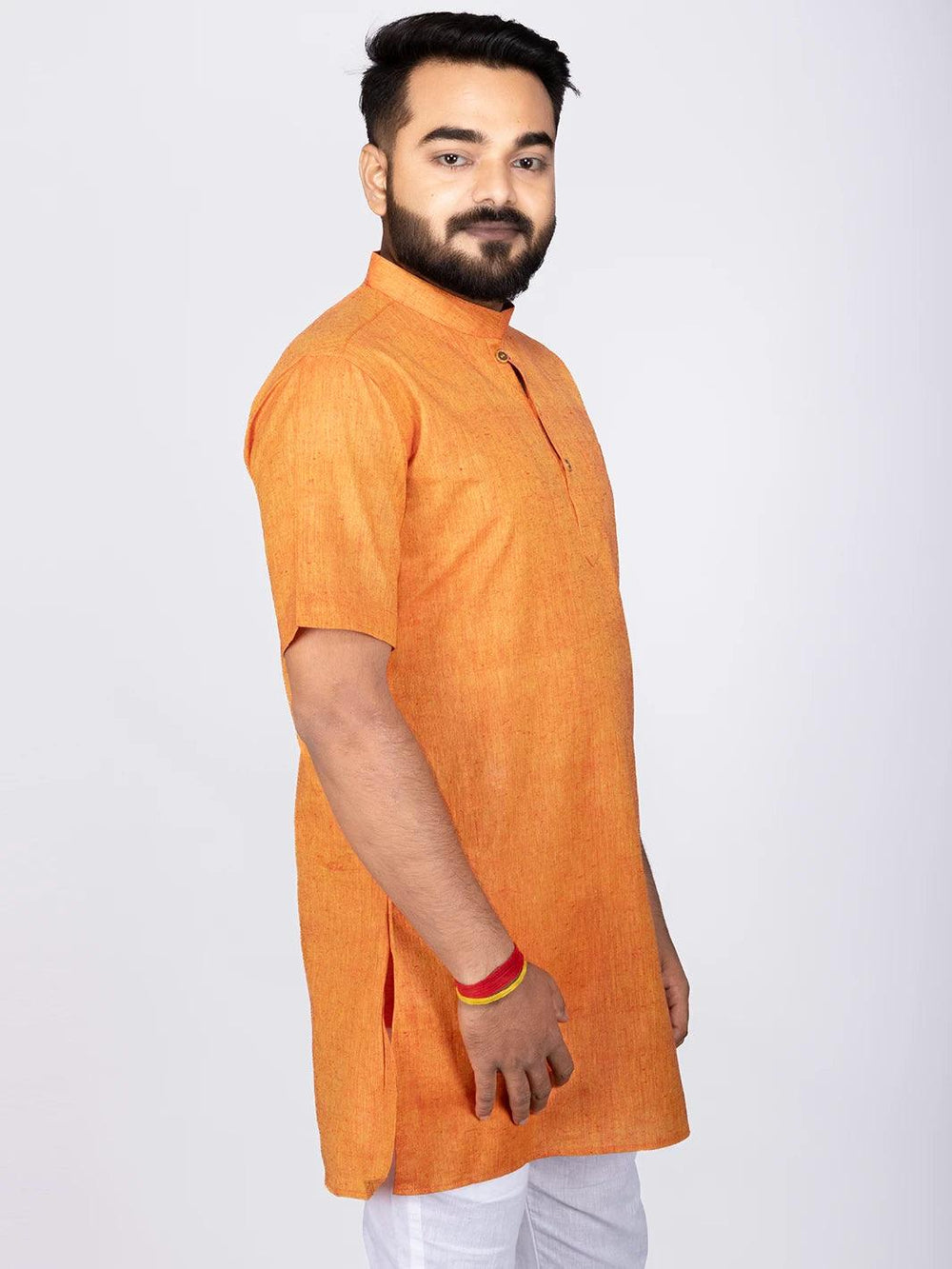 Half Sleeves Men Kurta Online at Weavers India – WeaversIndia