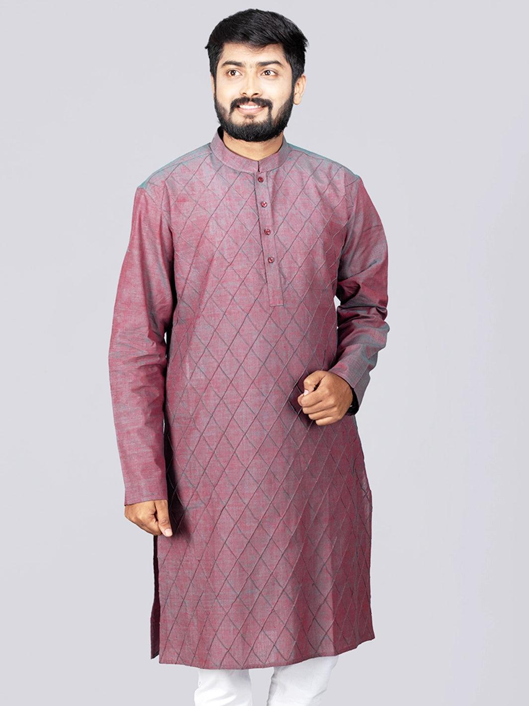 Khadi Cotton Men Kurta at WeaversIndia