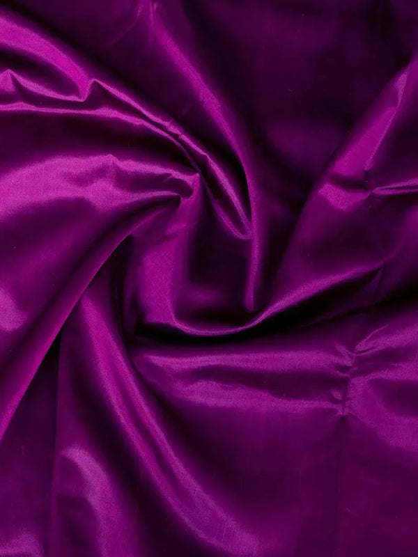 Mauveine Black Duel Tone Handwoven Katan Silk Fabric – WeaversIndia